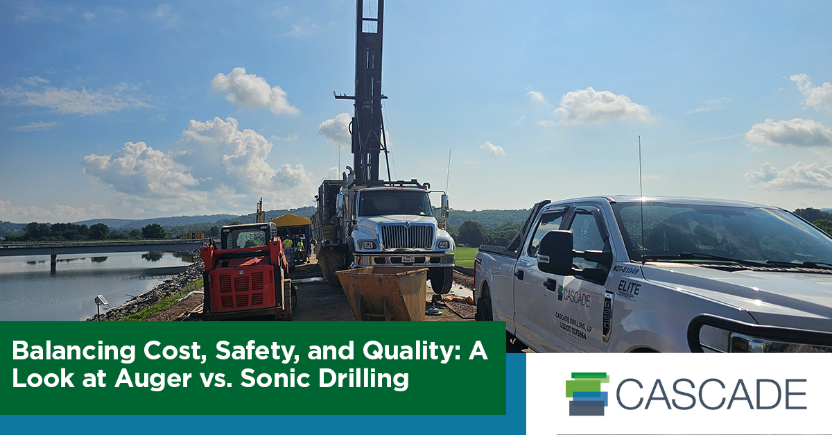 Balancing Cost, Safety, and Quality: A Look at Auger vs. Sonic Drilling